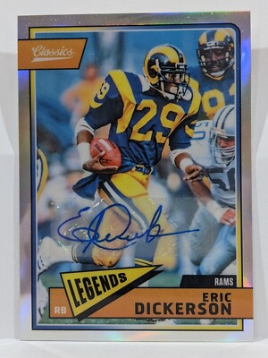 ERIC DICKERSON 2018 CLASSICS HOLOLEGENDS AUTOGRAPH AUTO! #11/15! SP ...