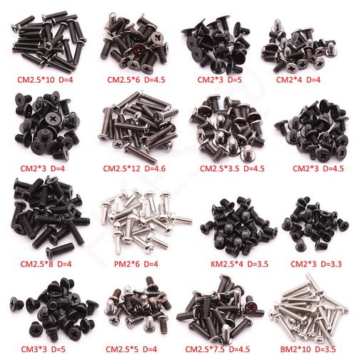 320pcs M2 M2.5 M3 Machine Screws Set for Phone/PC/Laptop/Keyboard/Hard ...