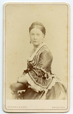 Mrs. A. Delmar , Victorian Hairstyle CDV Photo by Hennah and Kent ...