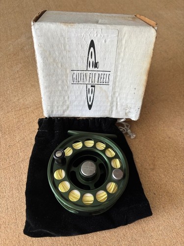 Galvan OB-4 Fly Fishing Reel. Green. W/ Box & Pouch. Excellent ...