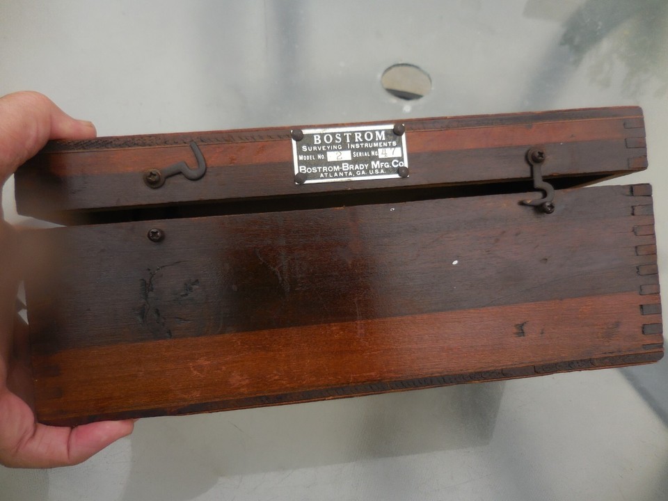 Bostrom Brady No2 S58 Farm Surveying Level Scope Wood Box Construction ...