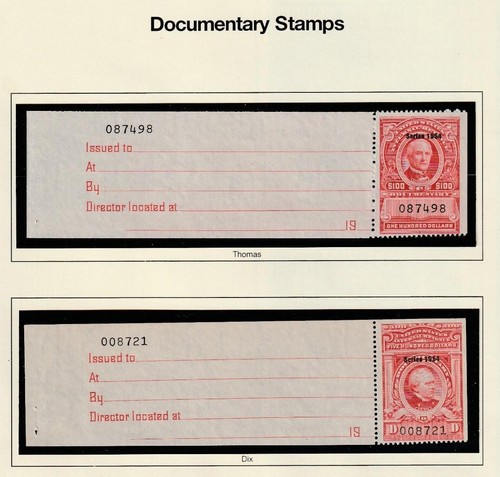 USA SERIES 1954 $30-$500 VF-MNH REVENUE DOCUMENTARY STAMPS | eBay