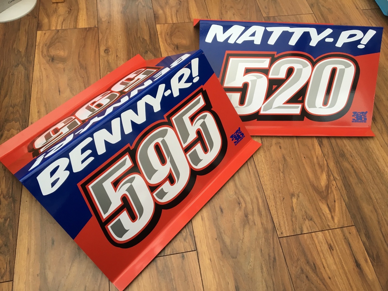2x Banger Racing Roof Fin / Number Boards. Made to Order | eBay