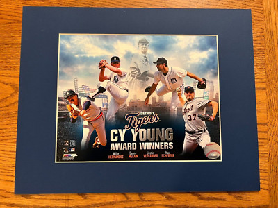 Detroit Tigers Cy Young Award Winners 8x10 Scherzer Hernandez Morris JV ...