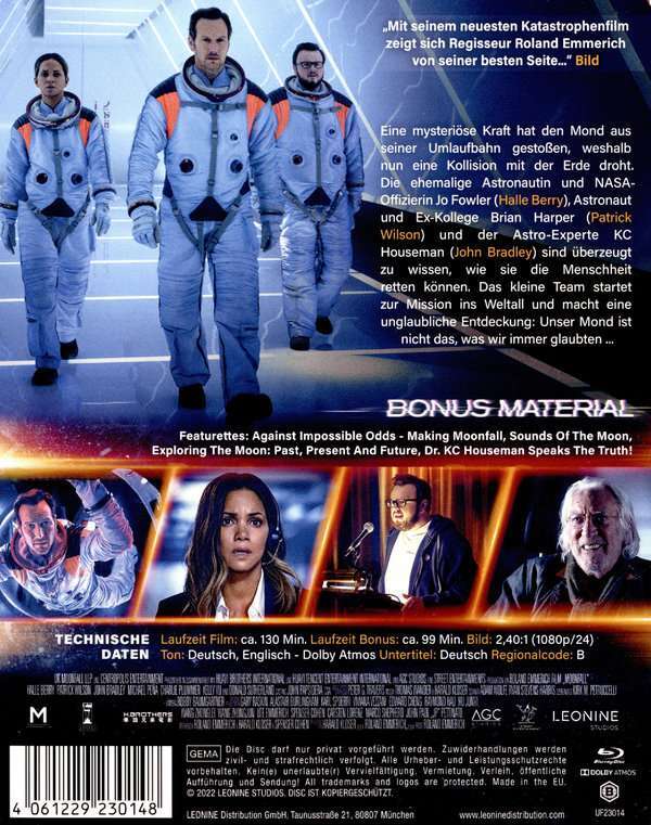 Steelbook Moonfall Limited Edition Roland Emmerich Halle Berry Blu-ray ...