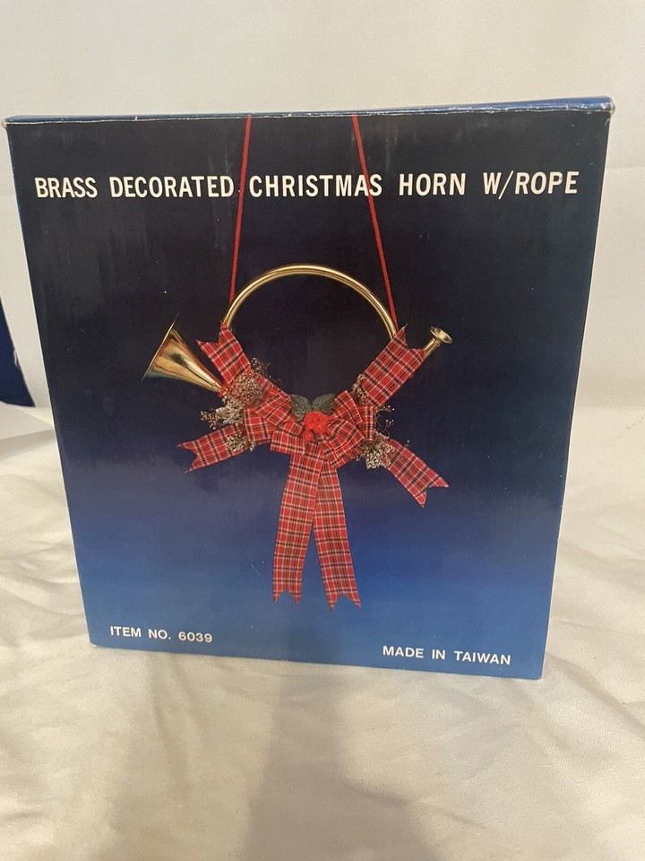 Brass Decorated Christmas Horn With Rope Item No. 6039 | eBay