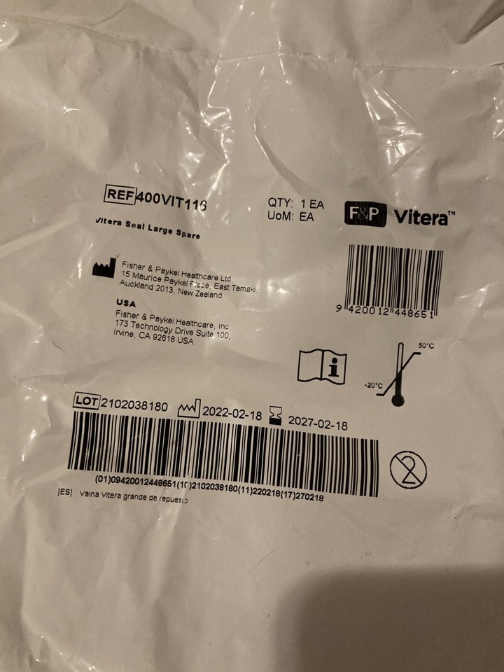 Fisher & Paykel Vitera Large Full Face Mask Replacement Cushion NEW ...