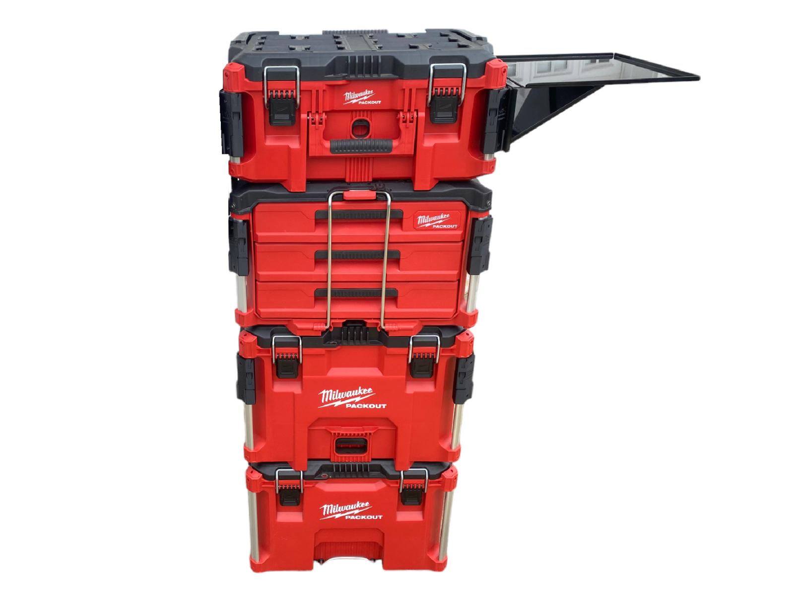 Milwaukee Packout, Folding / Detachable Steel Table, Rail Caps Included ...