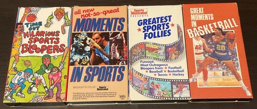 Lot of 4 Sports VHS Tapes: Not So Great & Greatest Moments In Sports | eBay