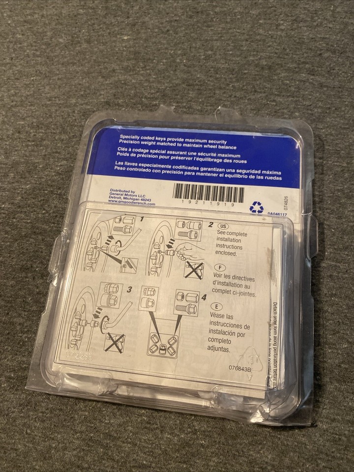 88-23 GMC Chevrolet Cadillac Chrome Wheel Lock Kit W/O External Thread ...