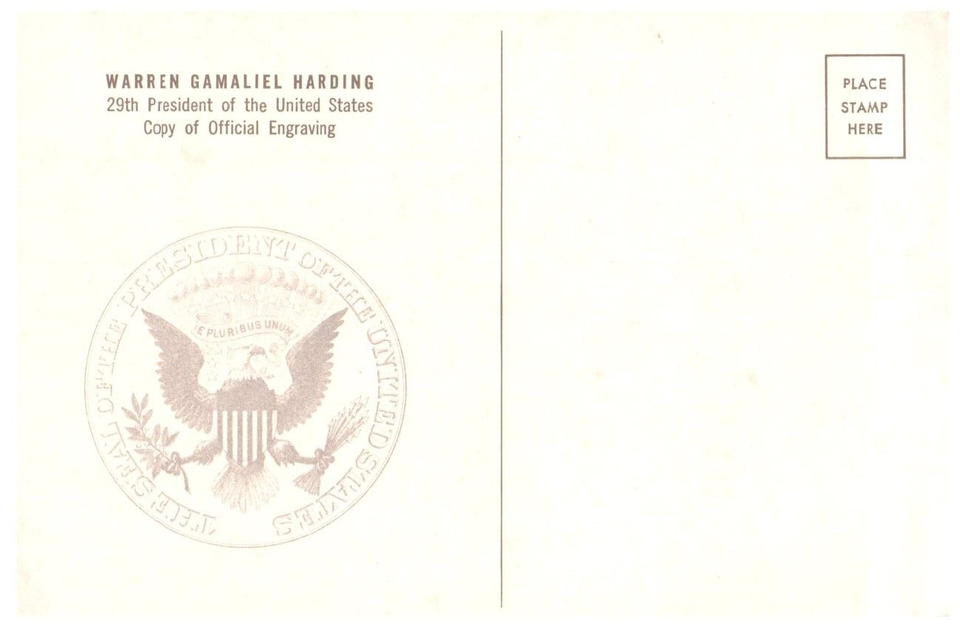 Warren Gamaliel Harding 29th President of the United States Ohio ...