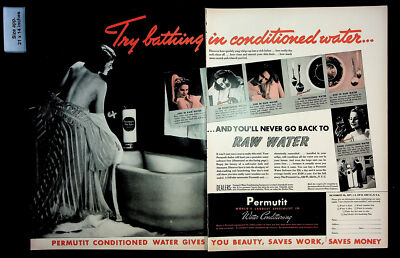 1937 Permutit Water Conditioning Raw Water Softener Vintage Print Ad ...