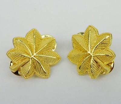 PAIR US ARMY MAJOR RANK INSIGNIA USAF MAJ MAJOR BADGE PIN | eBay