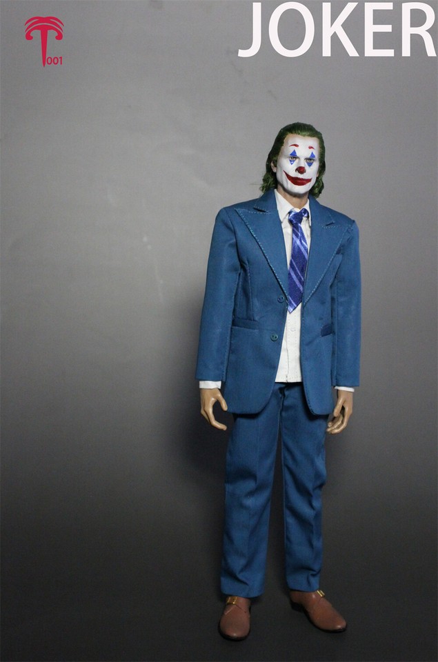 XT001 1/6 Joaquin Phoenix Joker Clown Blue Suit Action Figure Model | eBay