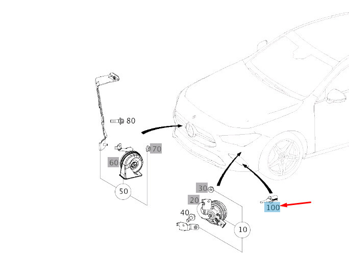 NEW MERCEDES-BENZ CLA C118 OUTSIDE TEMPERATURE SENSOR A0009052912 | eBay