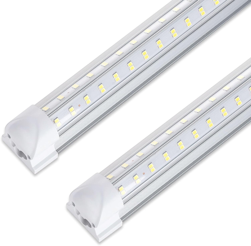 3FT LED Shop Light, 36W 5000Lm Super Bright 6500K, Clear Cover, V-Shape ...