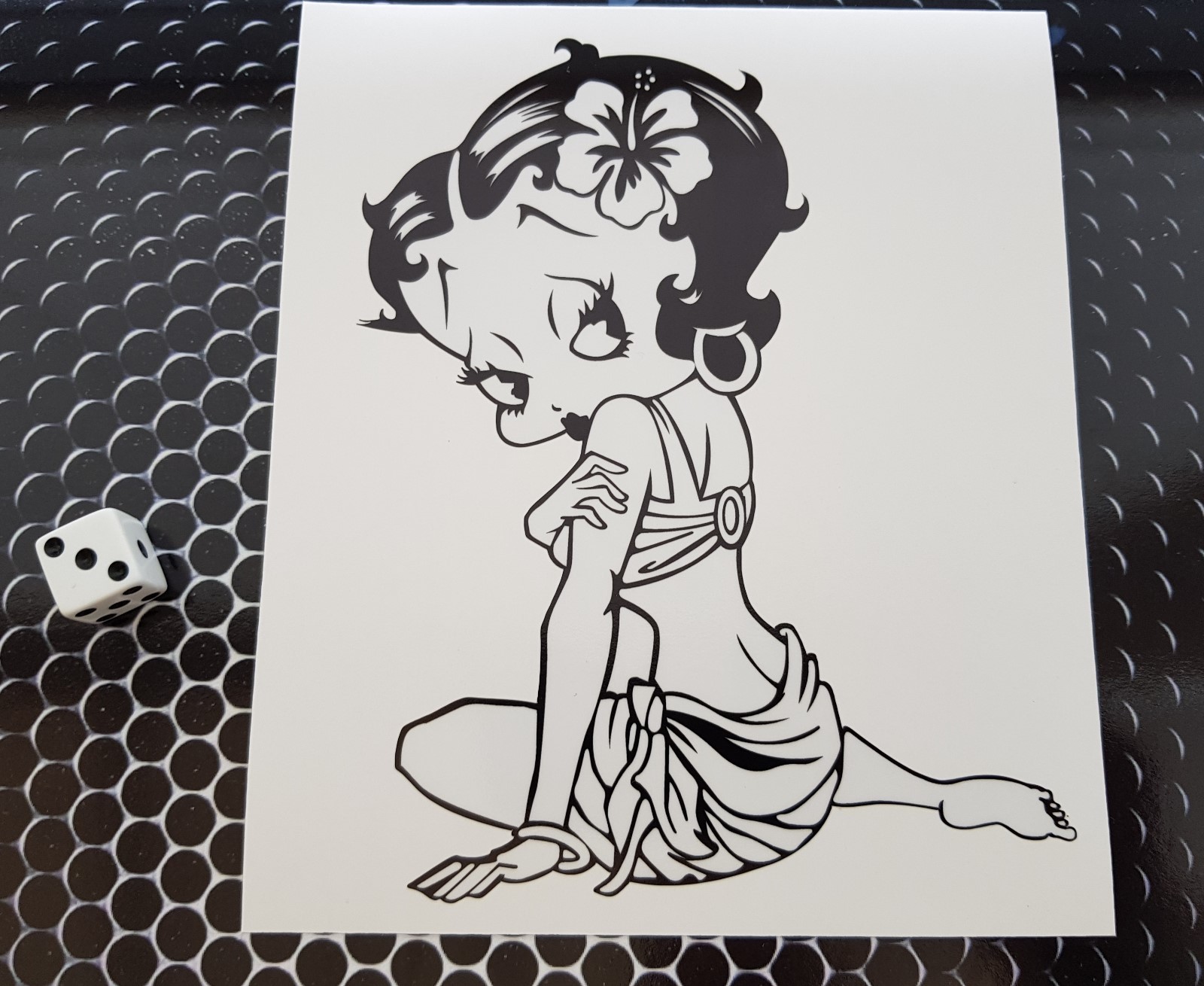 Betty Boop Sticker decal Window or Body panel Betty Boo approx 6" x 5 ...