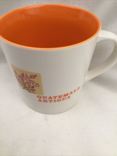 Starbucks Guatemala Antigua Latin America Orange/White 16 oz Coffee Mug ...
