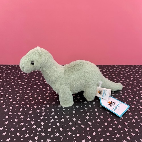 Jellycat MINI FOSSILY BRONTOSAURUS Soft Baby Dinosaur Plush Toy Kids ...