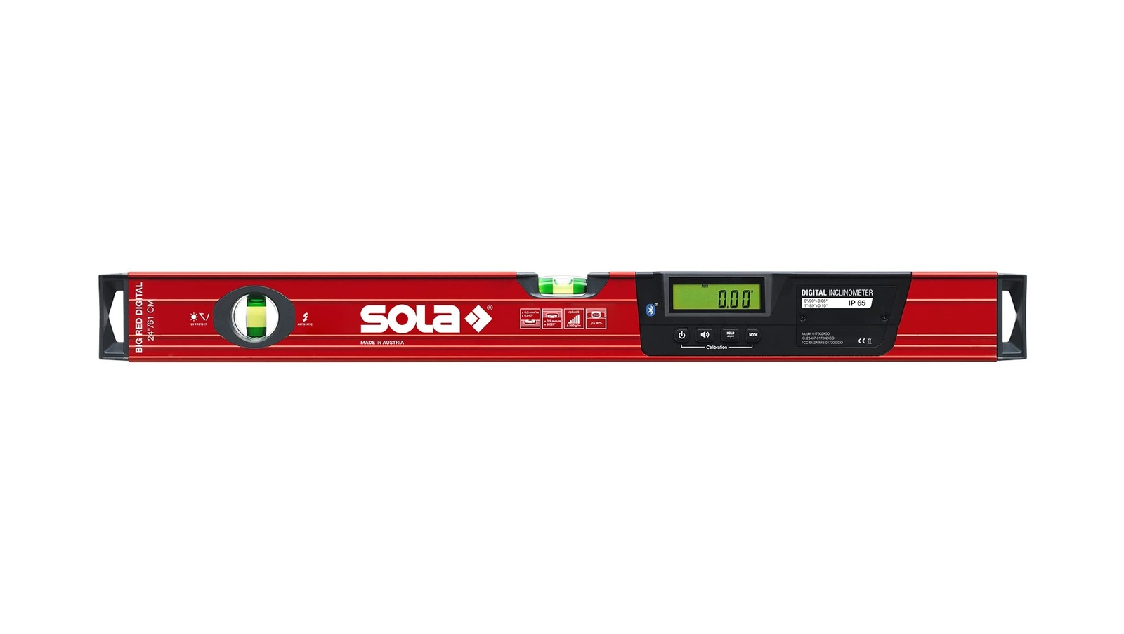 SOLA LSB24DBT Digital Box Beam Level with Bluetooth, 24-Inch Big Red ...