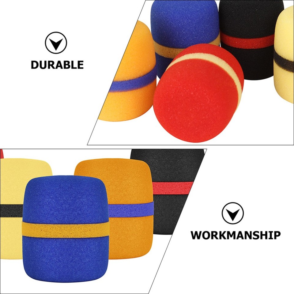 5 Pcs Windproof Sponge Hood Reusable Microphone Cover Protective ...