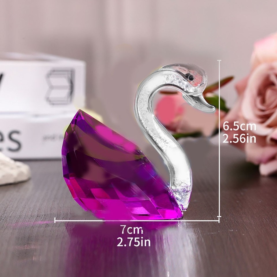 For Crystal For swan Ornaments for Various Rooms Decorative Desktop ...