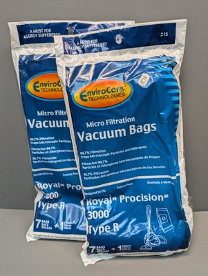 Envirocare Royal Procision 3000 Type R Bags - 2 Pks, 7 Bags+1 Filter ...