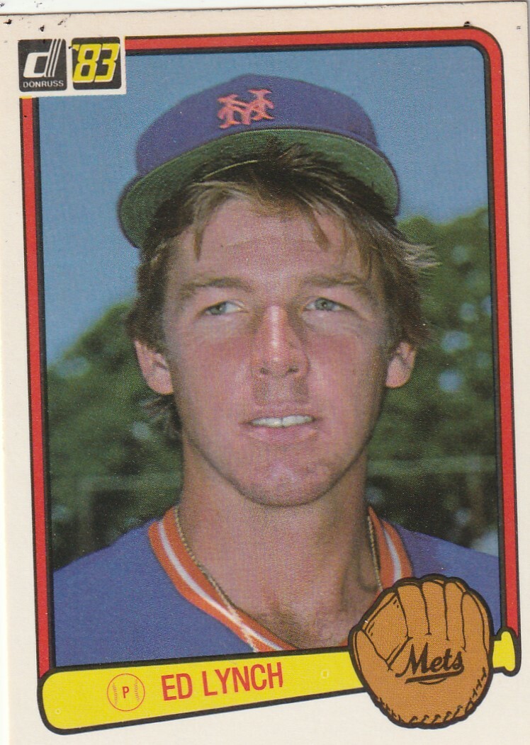 FREE SHIPPING-MINT-1983 Donruss #308 Ed Lynch New York Mets PLUS BONUS ...