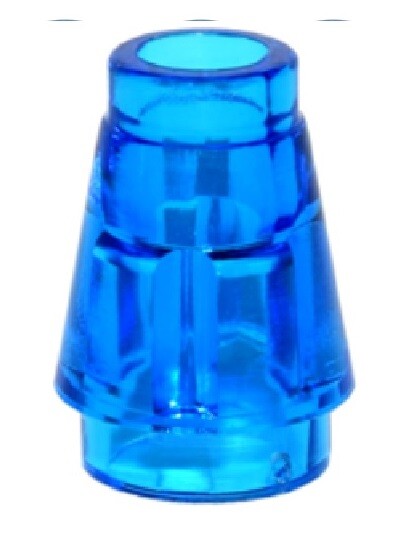 ☀️Lego 1x1 Trans-Blue Cone Round x100 Stud Part Piece Bulk Lot Legos ...