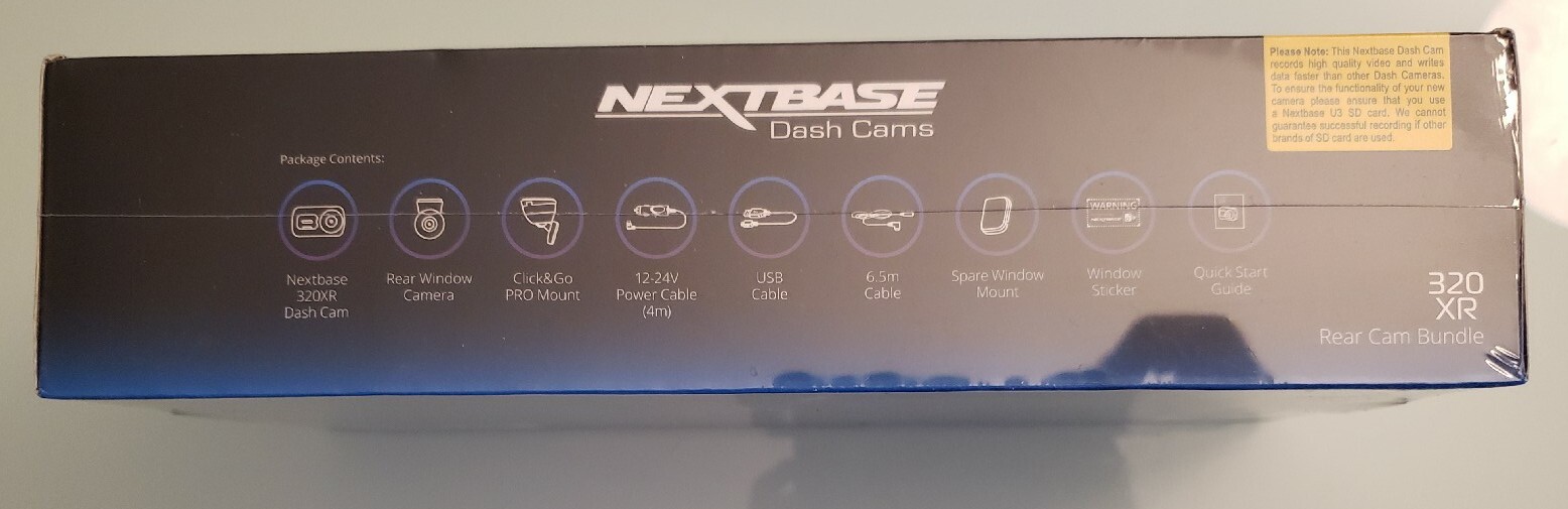 Nextbase 320XR Dash Camera with Rear Window Camera - Black for sale ...
