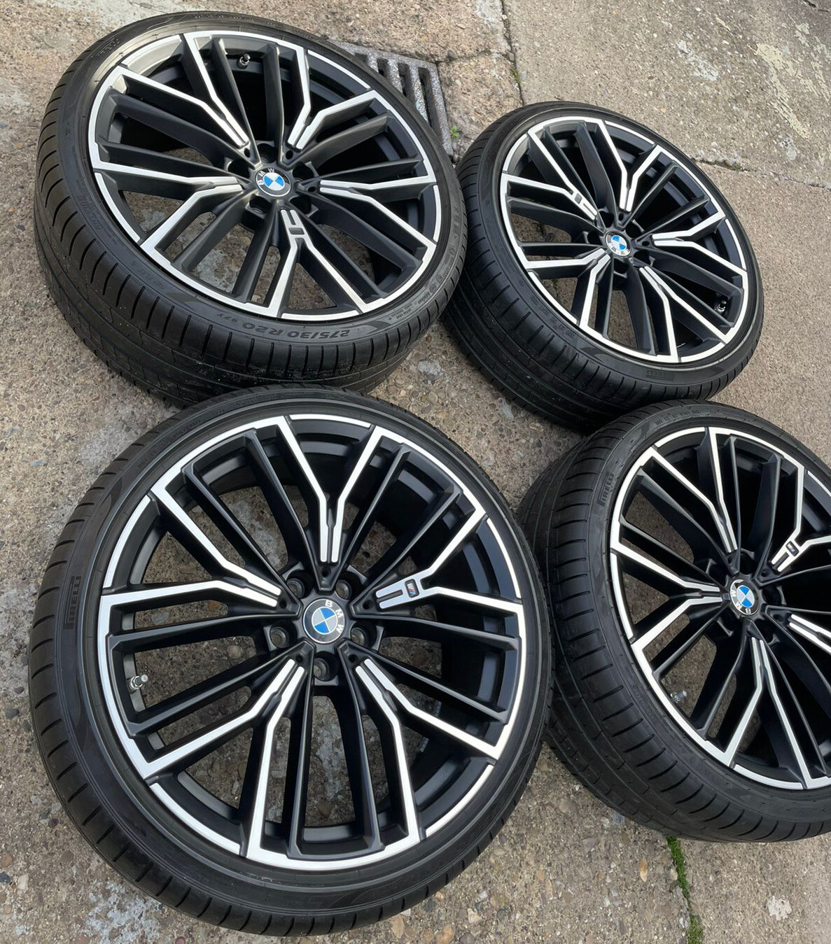 GENUINE BMW 5 SERIES G30 846M 20 INCH M SPORT ALLOY WHEELS & TYRES ...