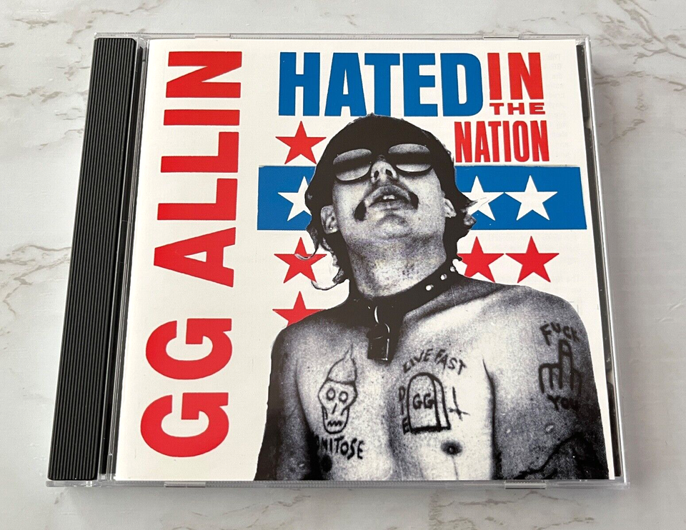 GG Allin Hated In The Nation CD ORIGINAL 1998 RUSCD8242 BONUS TRACKS ...