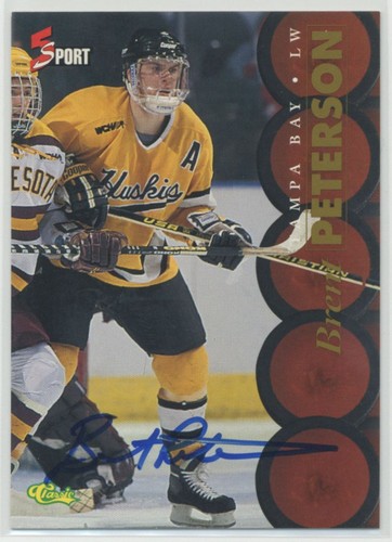 Brent Peterson 1995-96 Classic 5 Sport AUTO Autograph | eBay