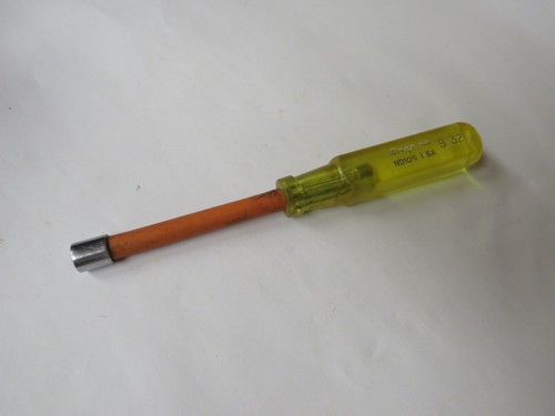 Snap-On Tools 9/32 " Nut Driver 6 pt SAE ND 109 Amber Yellow Clear Hard ...