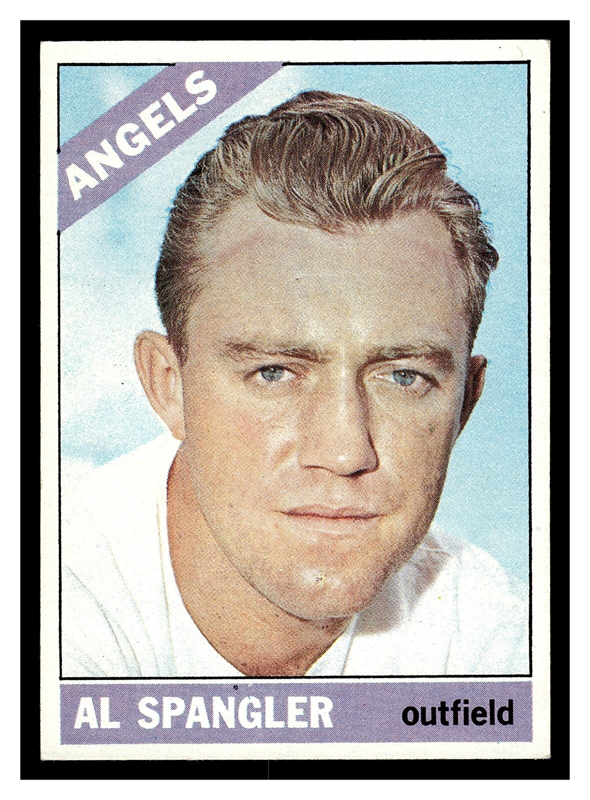 1966 TOPPS BASEBALL AL SPANGLER #173 CALIFORNIA ANGELS HIGHER GRADE NO ...