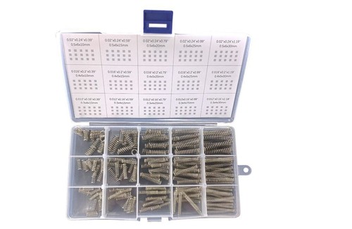 225Pcs Small Compression Spring Assortment 15 Different Sizes Wire ...
