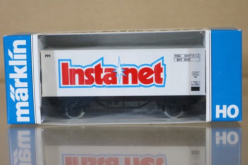 MARKLIN MäRKLIN 4481 C8001 SONDERMODELL INSTANET CONTAINERWAGEN ...