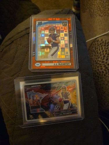 9) J.J. McCarthy Lot. Pandora, 3 Holos, Patch, Passing Grade & 3 More ...