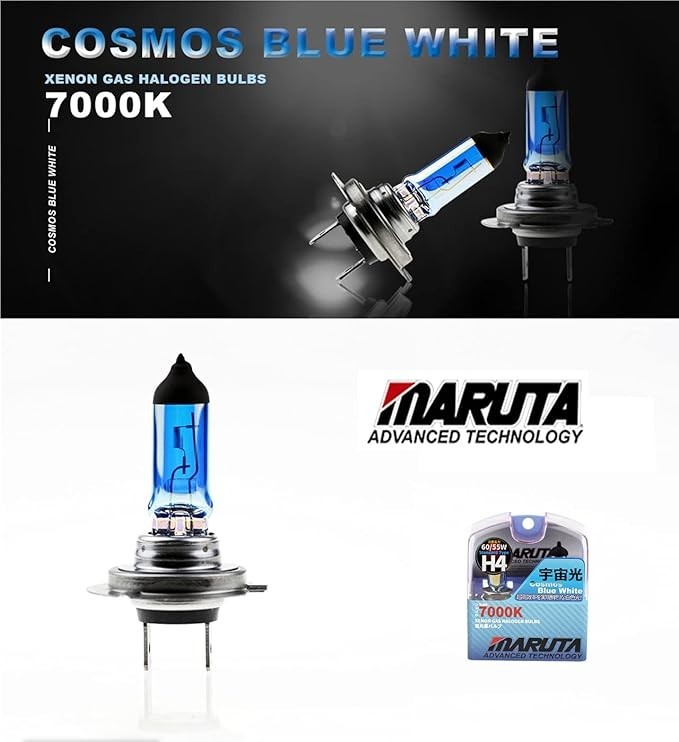 MARUTA H8 35W 12v Cosmos Blue 7000K Xenon Gas Filled Headlight Bulbs ...