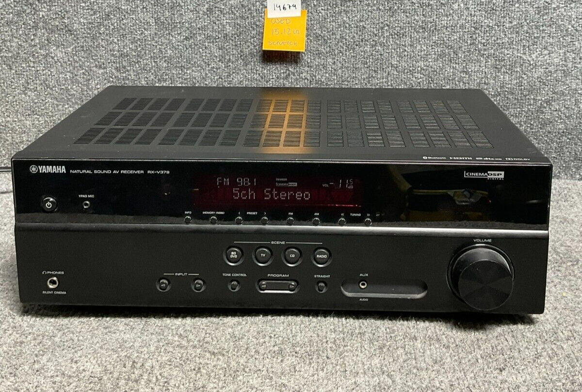 AV Receiver Yamaha RX-V379 5.1 Channel Natural Sound HDMI in Black | eBay