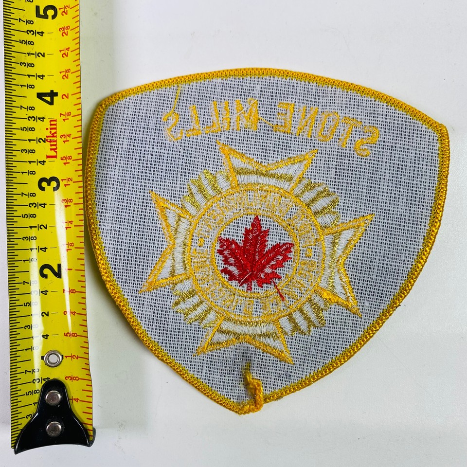 Stone Mills Fire Department Canada Patch N10 | eBay