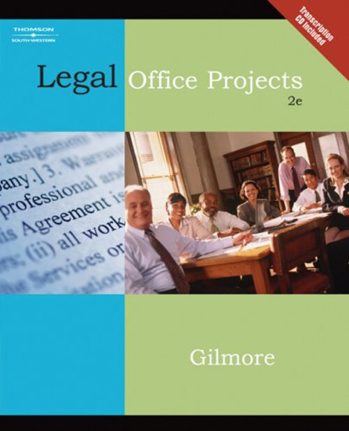 Legal Office Projects Paperback Diane M. Gilmore 9780538729338 | eBay