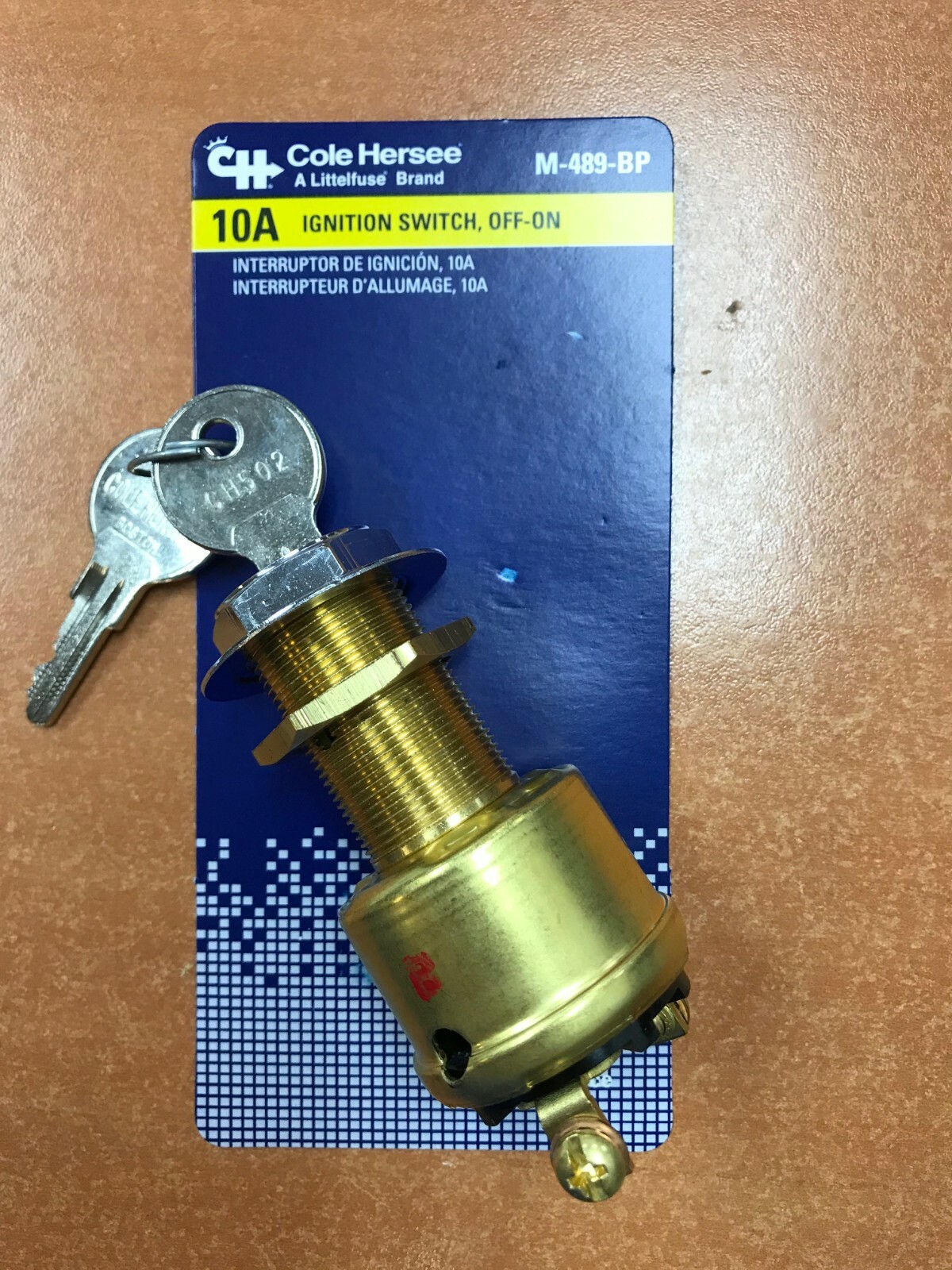 KEY SWITCH IGNITION 2 POSITION COLE HERSEE HD 12-M489BP OFF/IGNITION ON ...