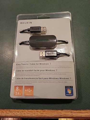 Belkin Easy Transfer Cable For Windows 7, 8 ft 2.4 m USB 2.0 Open Back ...