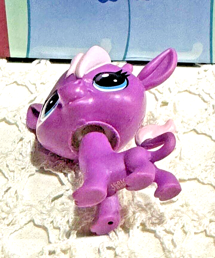 LITTLEST PET SHOP G6 DESTINY PURPLE GIRAFFE NO# LUCKY PETS NEWER STYLE ...