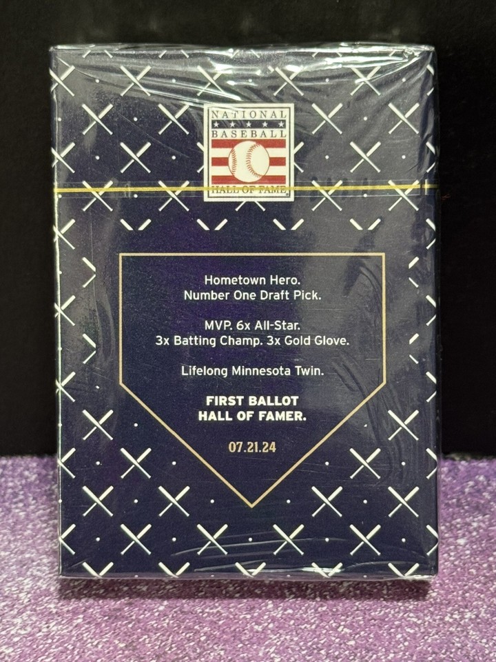 MINNESOTA TWINS MLB Joe Mauer SGA Hall of Fame Deck of 55 Cards new in ...