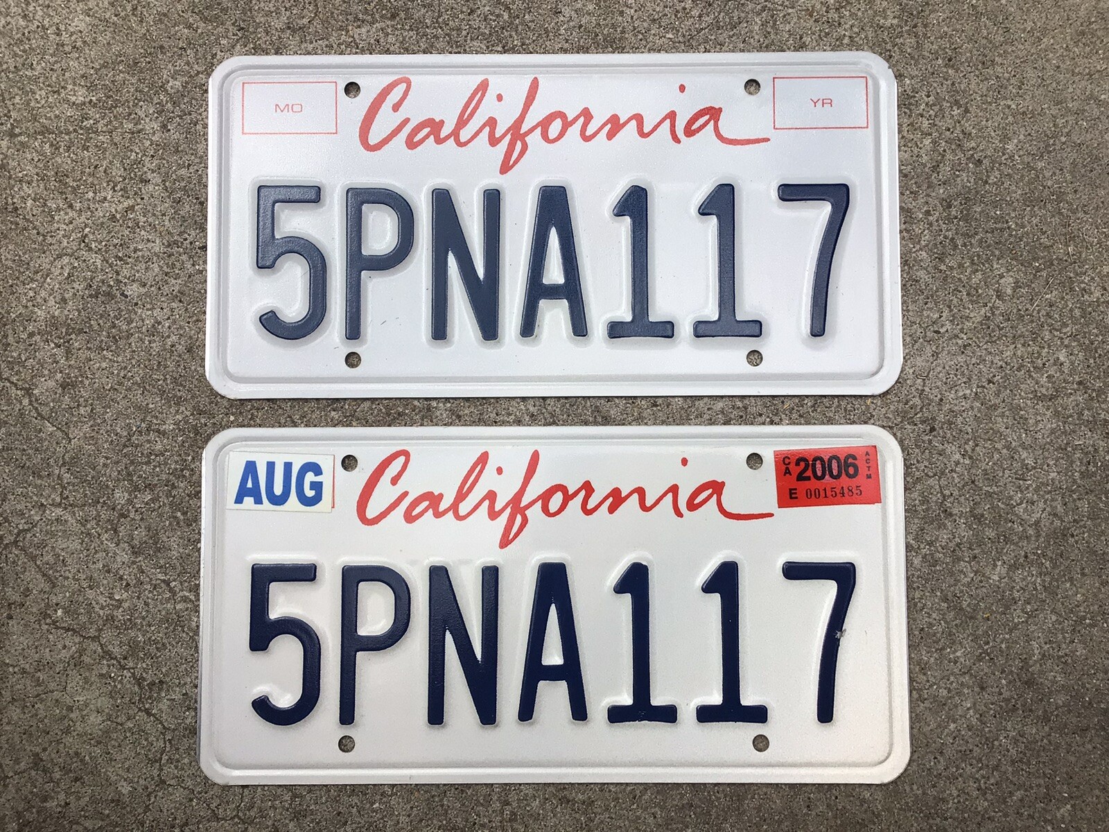 (2) - MATCHING PAIR - CALIFORNIA - LICENSE PLATES - NOS | eBay