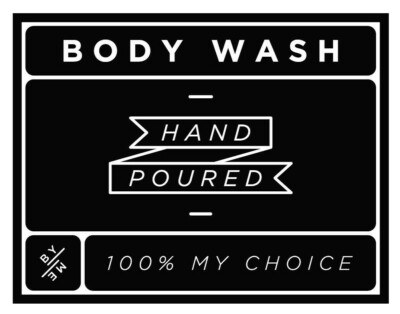 SMALL Body Wash Decal - Black (removable/ reusable/ waterproof DIY ...