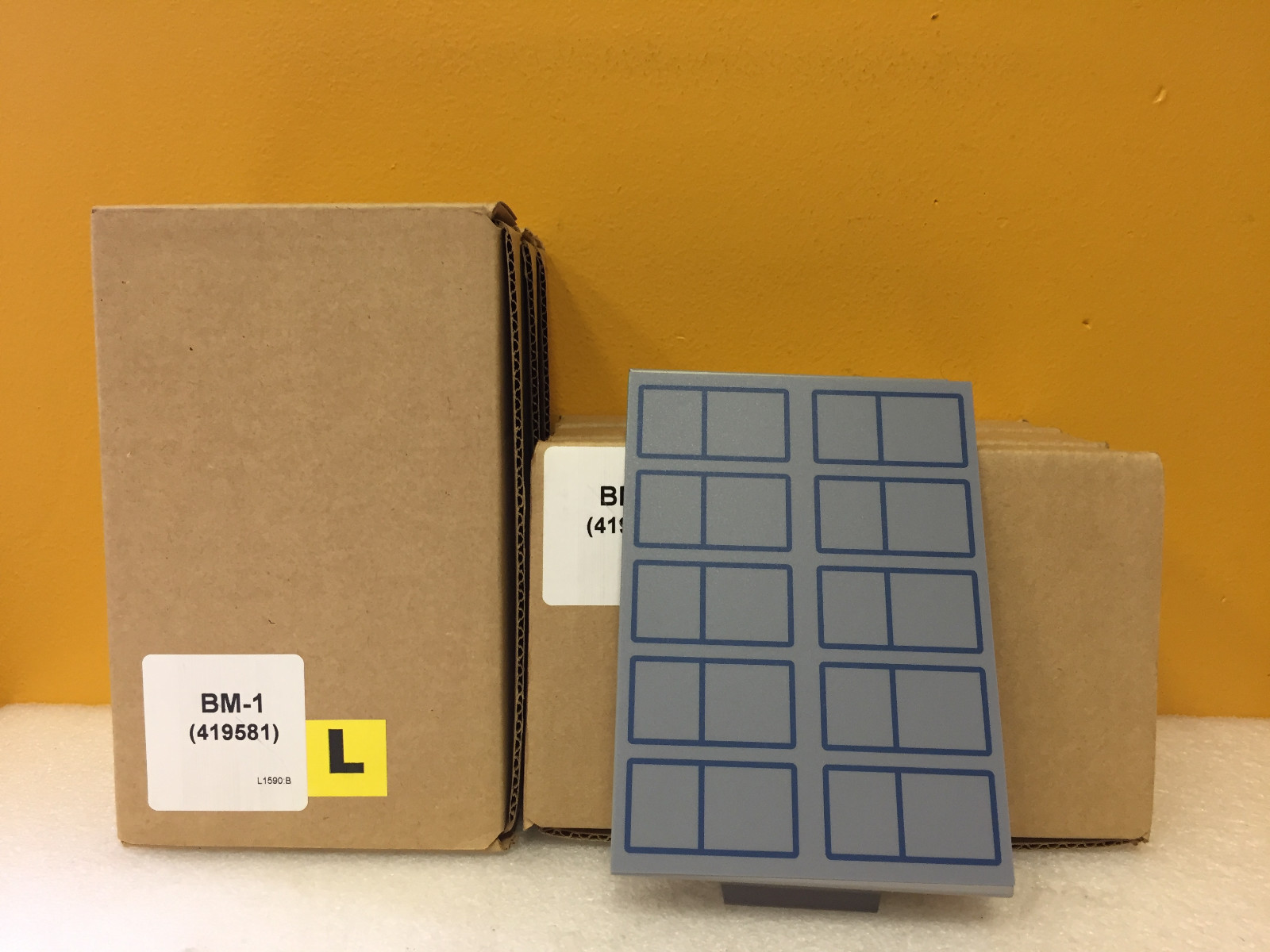 Honeywell / Notifier BM-1 (Lot of 6) Blank Module Dress Plate / Cover ...
