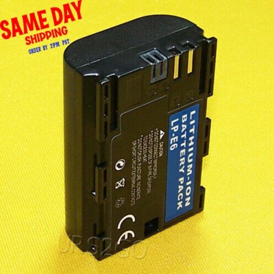 New LP-E6 LP-E6N Battery f Canon EOS 5D2 5D3 6D 60D 70D 7D Mark II III ...